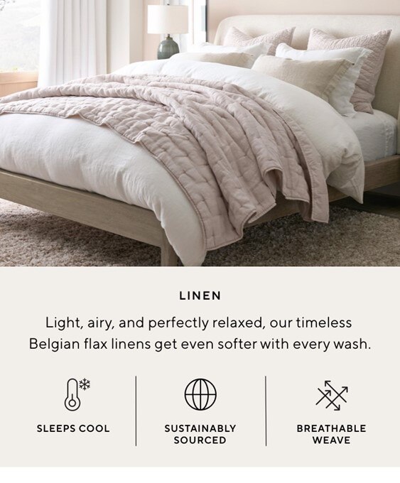 Belgian Flax Linen Bedding - Pottery Barn Australia