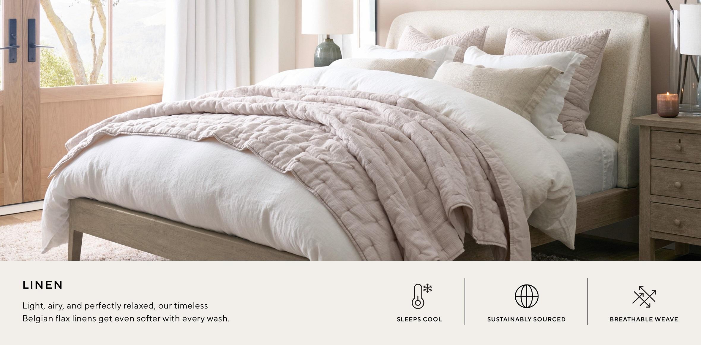 Belgian Flax Linen Bedding - Pottery Barn Australia