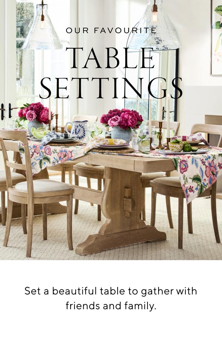 Our Favourite Table Settings - Pottery Barn Australia
