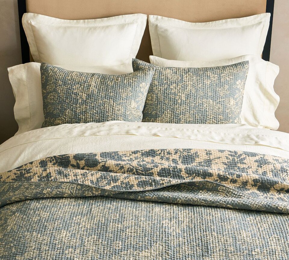 Adele Reversible Quilted Pillowcase | Pottery Barn Australia