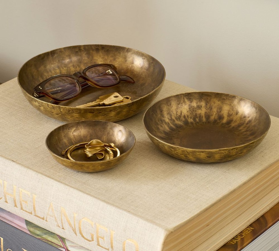 Antique Brass Stacking Bowls – Set of 3 | Pottery Barn Australia