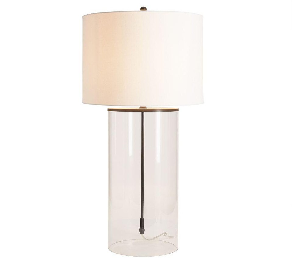 Aria Tall Glass Table Lamp - Pottery Barn Australia