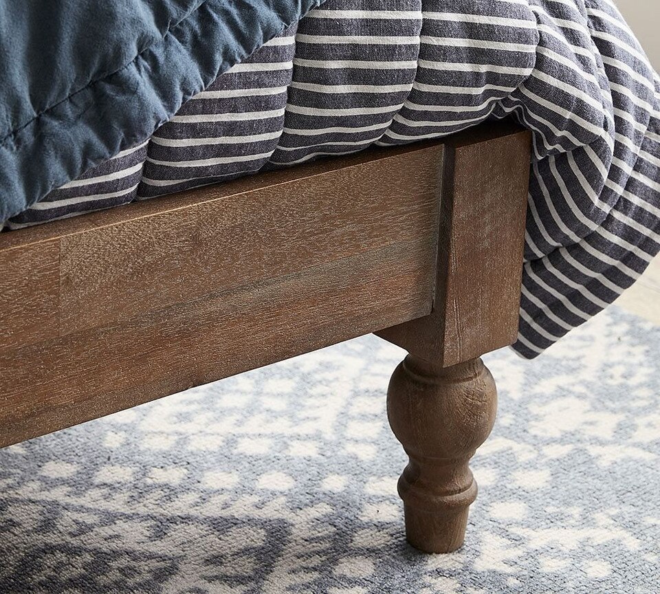 Astoria Turned Leg Platform Bed - Pottery Barn Australia