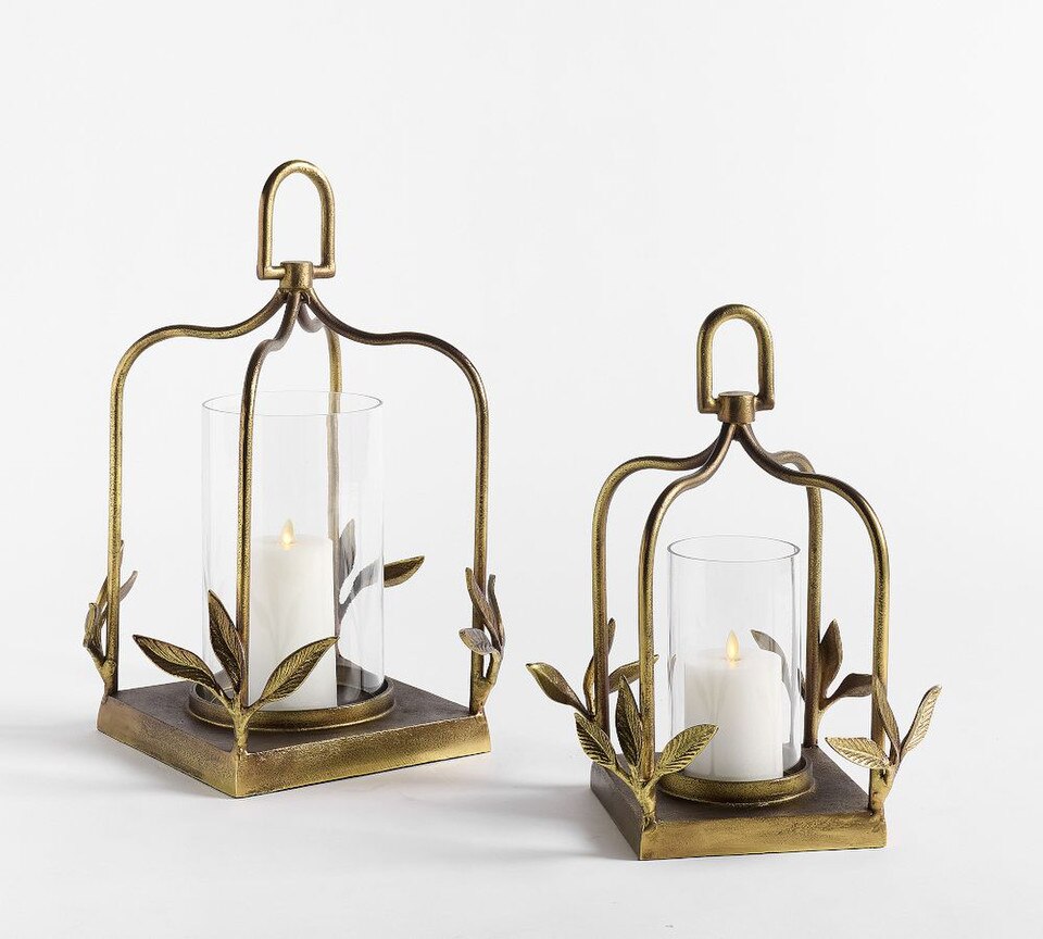 Botanical Forged-Iron Lantern | Pottery Barn Australia