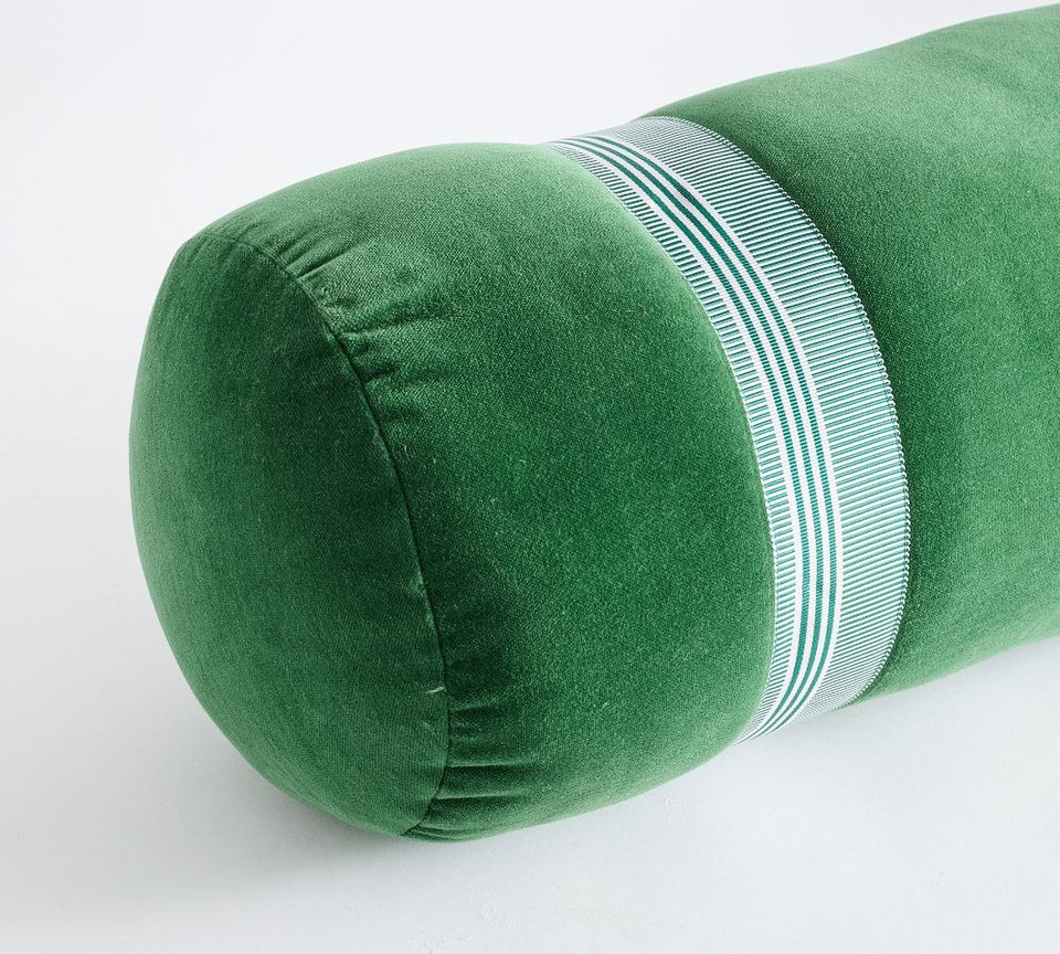 Brandon Maxwell Sullivan Velvet Bolster | Pottery Barn Australia