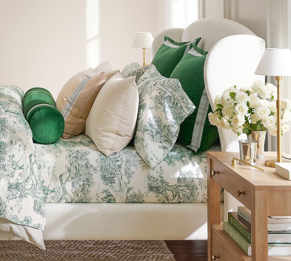 Brandon Maxwell Sullivan Velvet Bolster | Pottery Barn Australia
