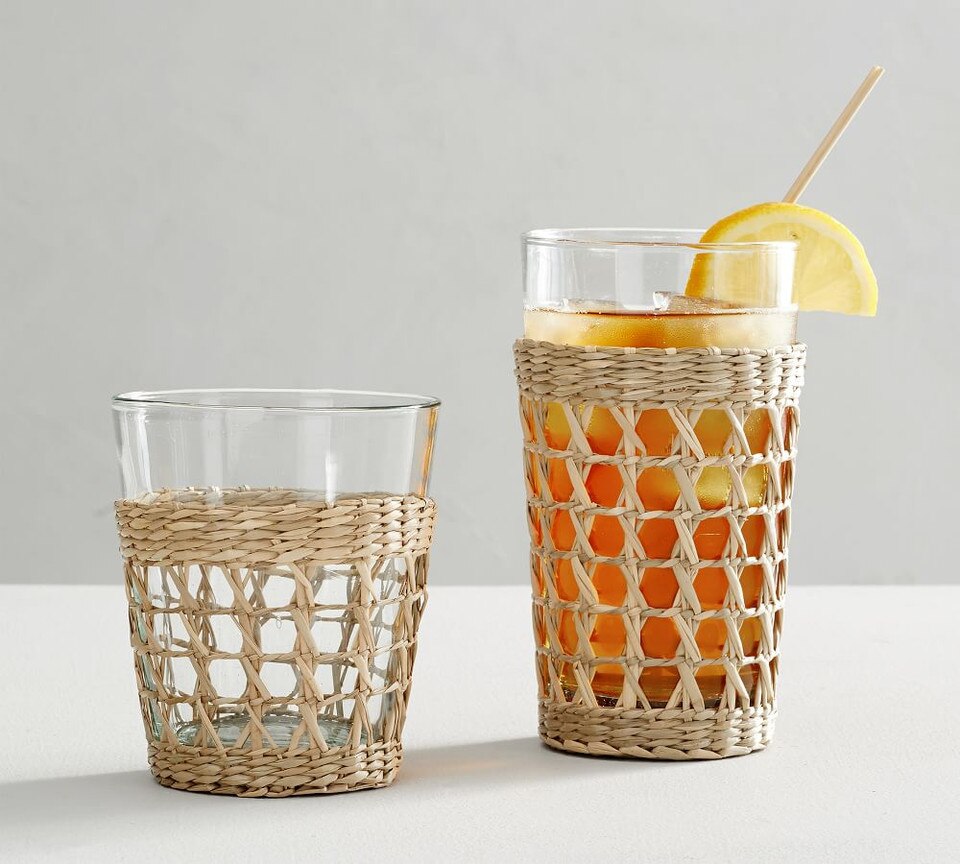 Cane Drinking Glasses | Pottery Barn Australia