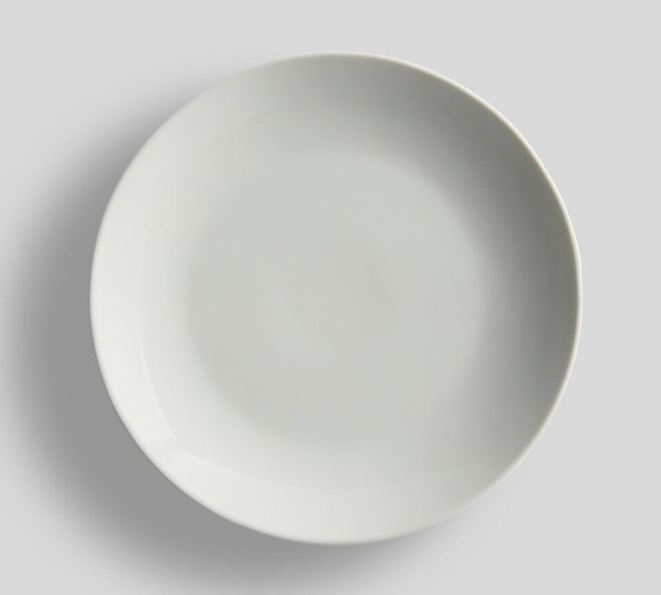 Caterer’s Box Coupe Porcelain Salad Plates - Set of 12 | Pottery Barn ...