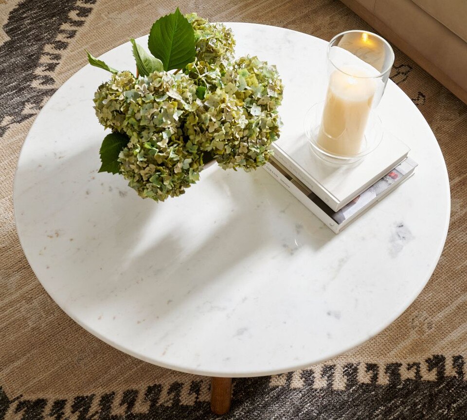 Cayman Round Marble Nesting Coffee Tables | Pottery Barn Australia