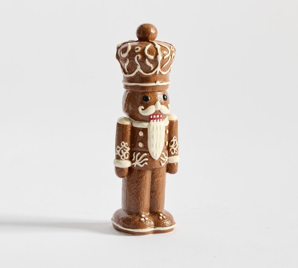 Handcrafted Ceramic Gingerbread Nutcracker | Pottery Barn Australia