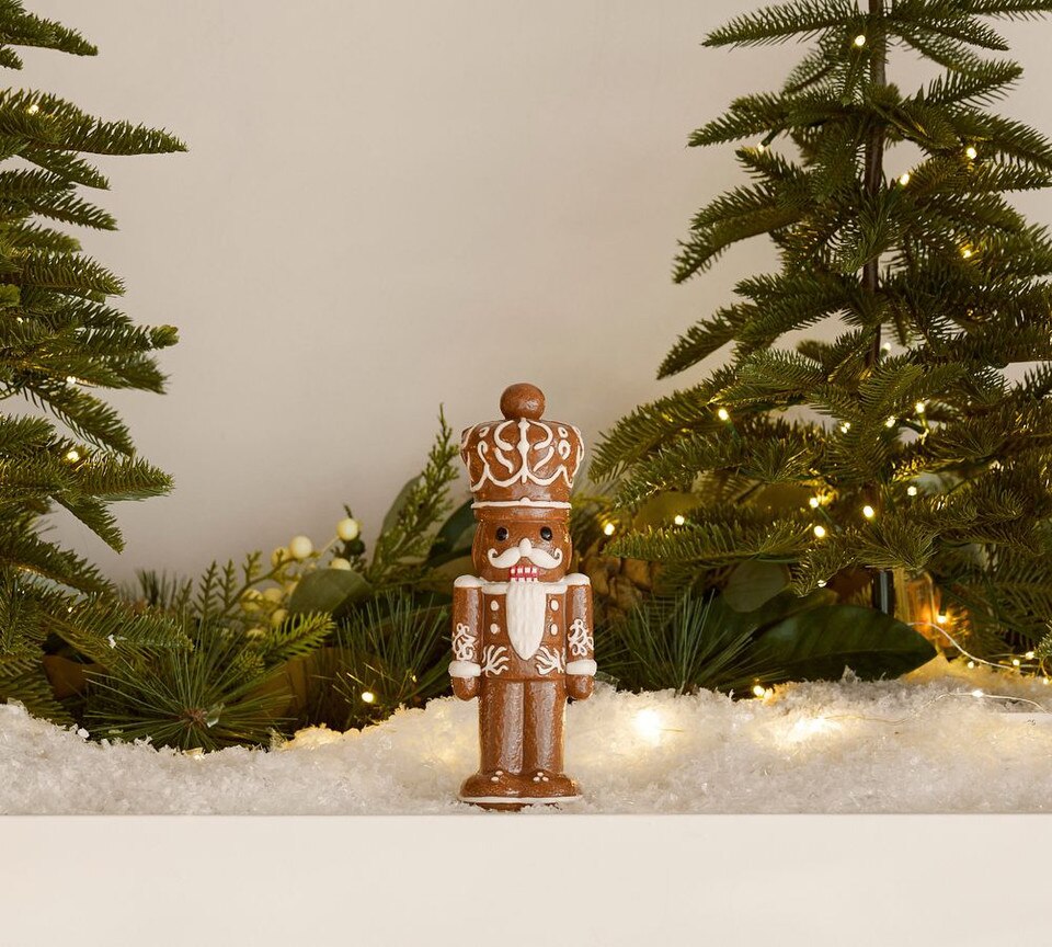 Handcrafted Ceramic Gingerbread Nutcracker | Pottery Barn Australia