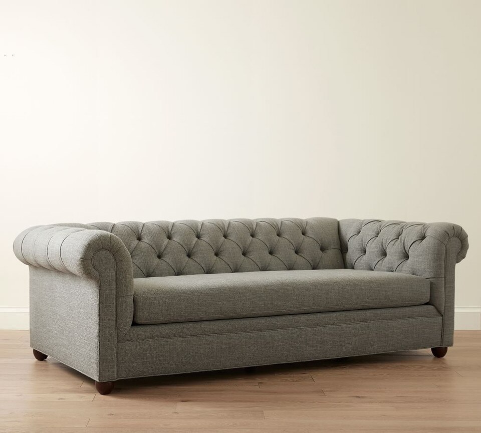Chesterfield Roll Arm Sofa (67"–98")