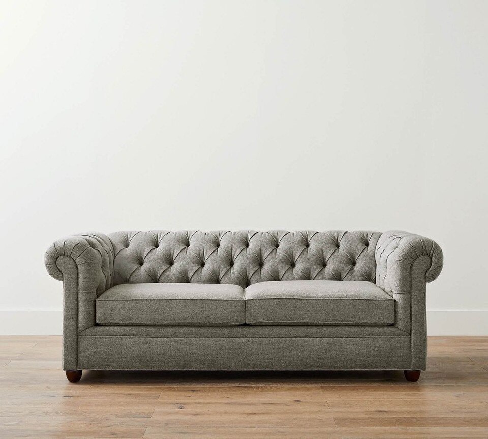 Chesterfield Roll Arm Sofa (67"–98")