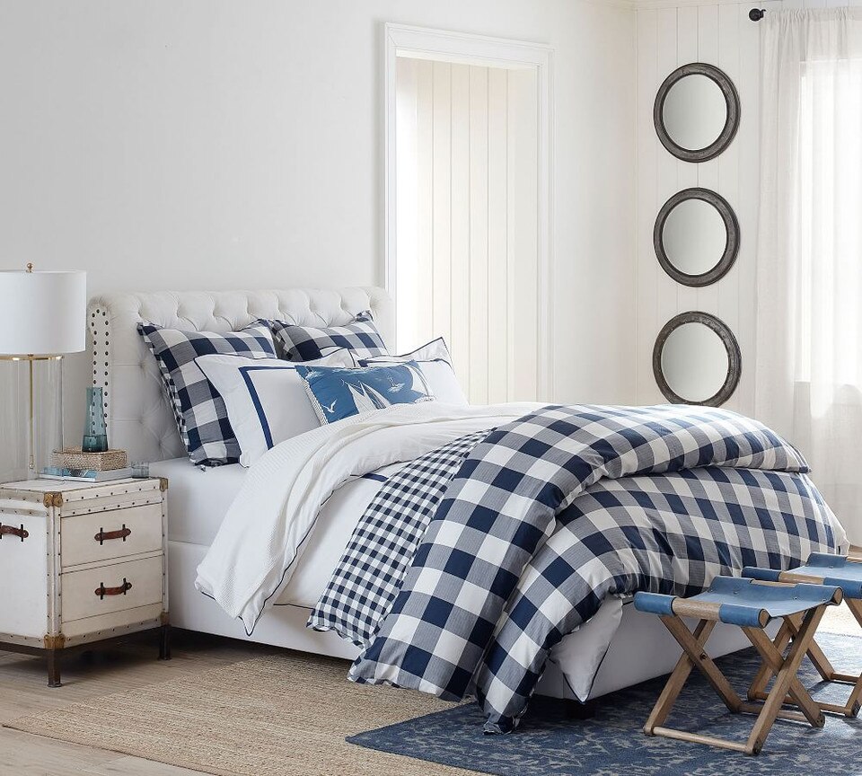 Chesterfield Upholstered Bed | Pottery Barn Australia