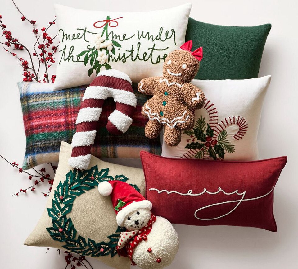Pottery Barn Candy Cane Pillow