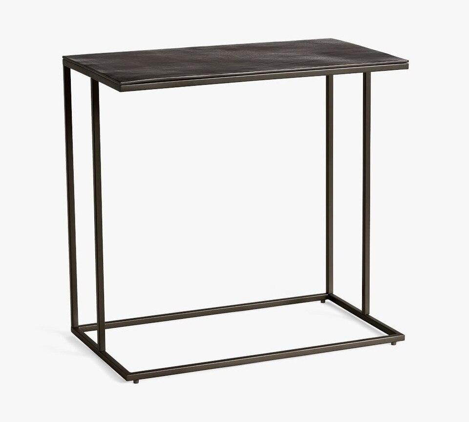 Duke 69 cm Rectangular Metal C-Table | Pottery Barn Australia