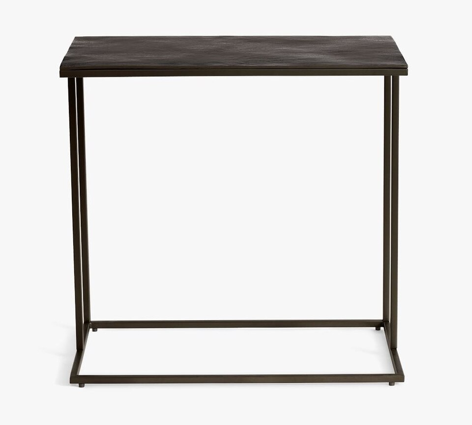 Duke 69 cm Rectangular Metal C-Table | Pottery Barn Australia