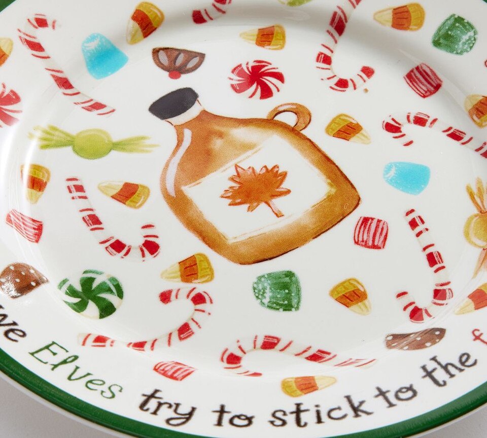Elf Stoneware Appetizer Plates - Set of 4 | Pottery Barn Australia