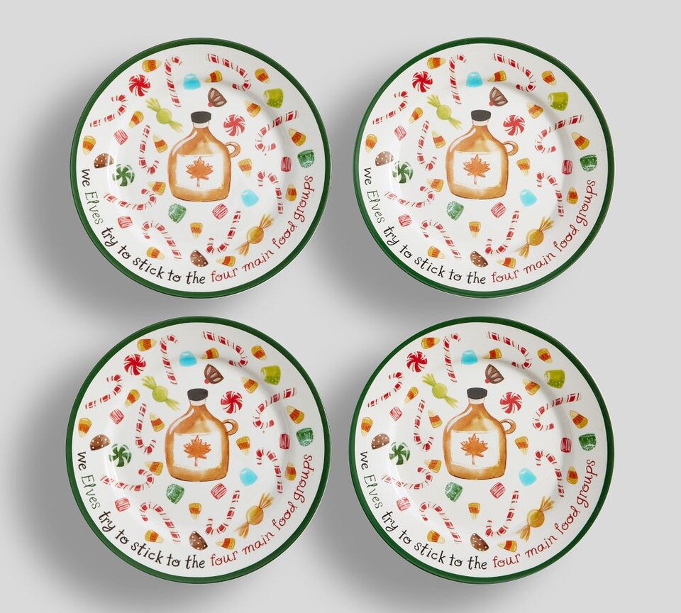 Elf Stoneware Appetizer Plates - Set of 4 | Pottery Barn Australia
