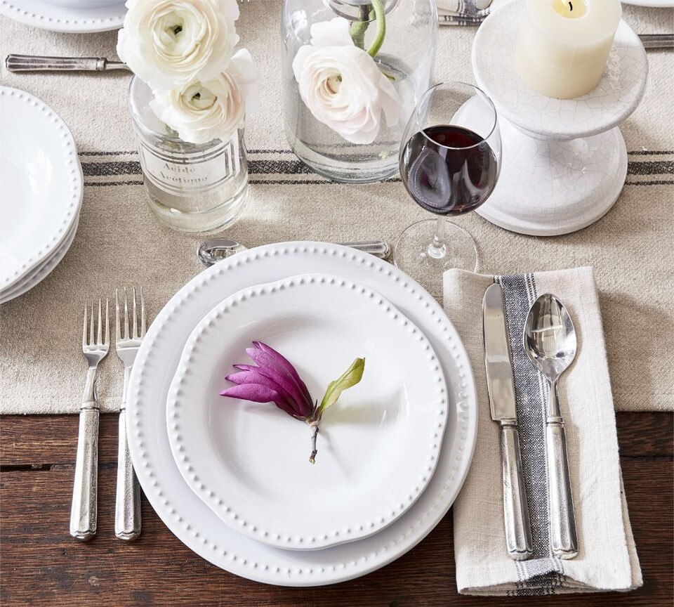 Emma Beaded Stoneware Dinnerware Collection | Pottery Barn Australia