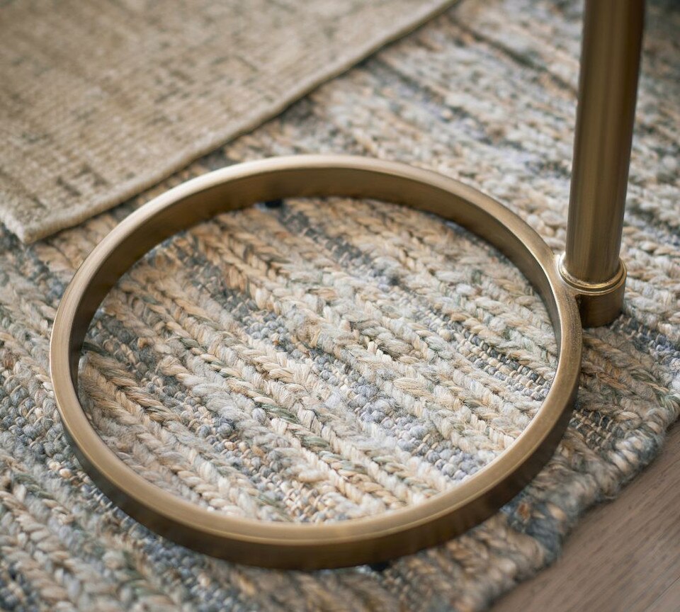 Everson Round Glass C-Table | Pottery Barn Australia