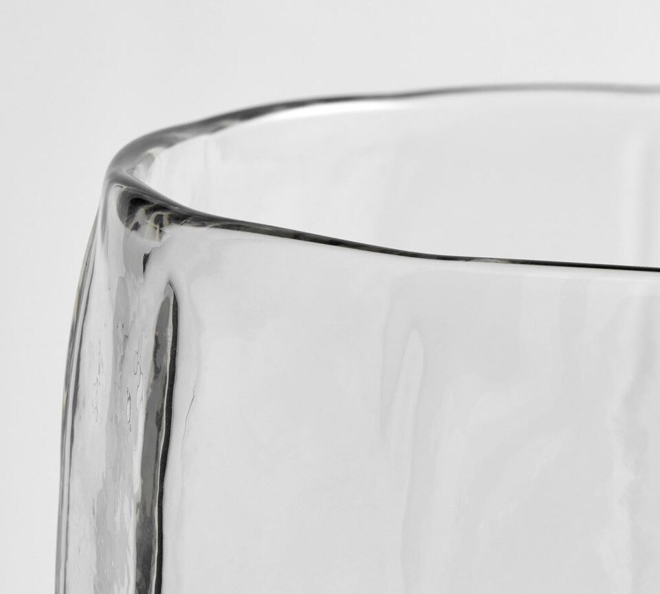 Hammered Café Recycled Hurricane Candle Holder