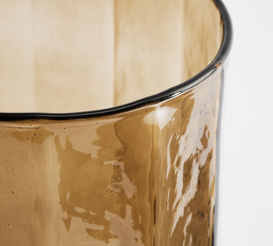 Hammered Café Recycled Hurricane Candle Holder