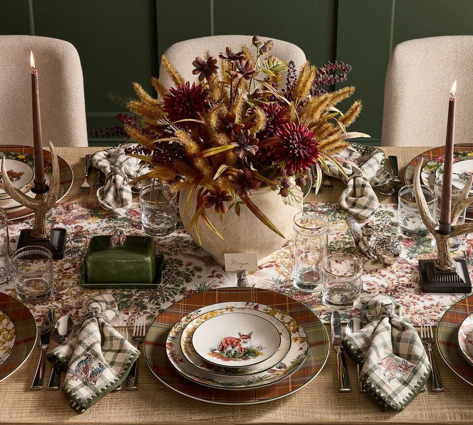 Fantastical Forest Stoneware Appetizer Plates - Mixed Set of 4 ...