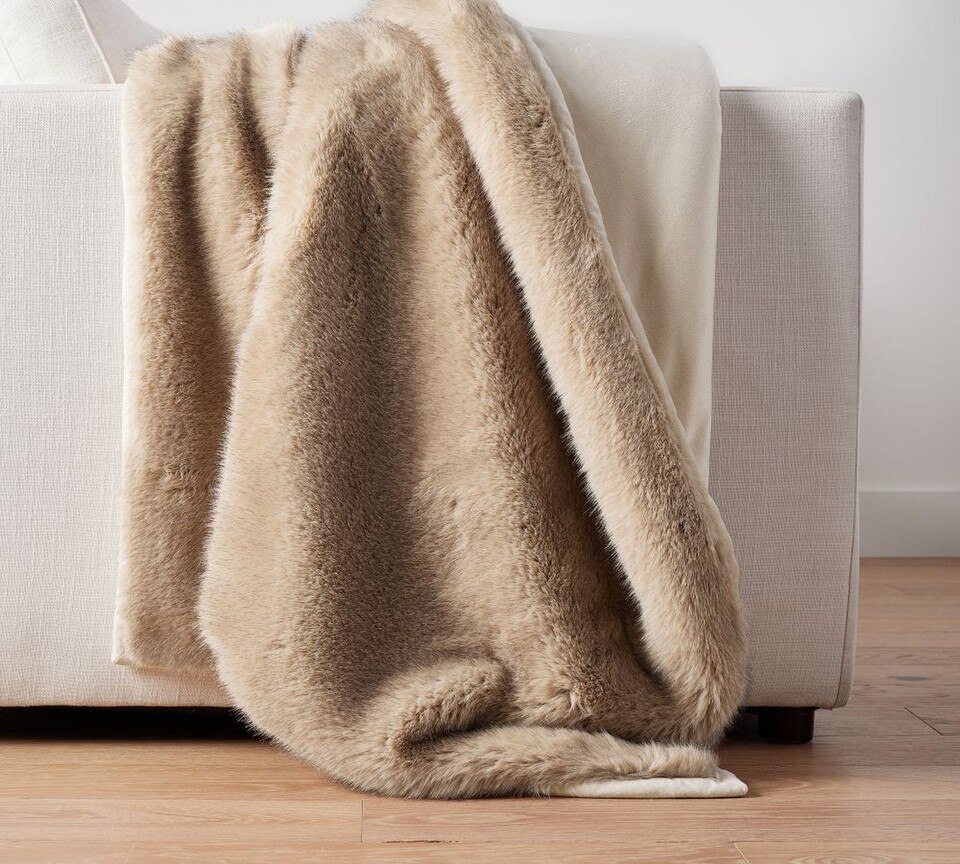 Faux Fur Mink Throw | Pottery Barn Australia