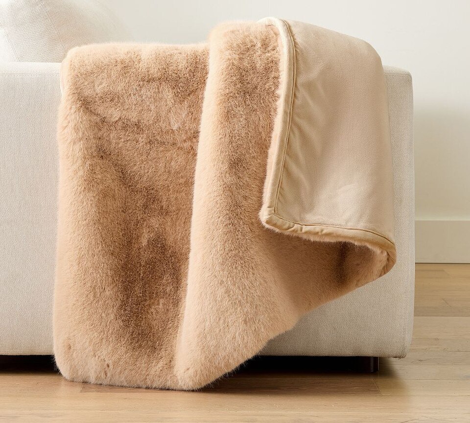 Faux Fur Mink Throw | Pottery Barn Australia
