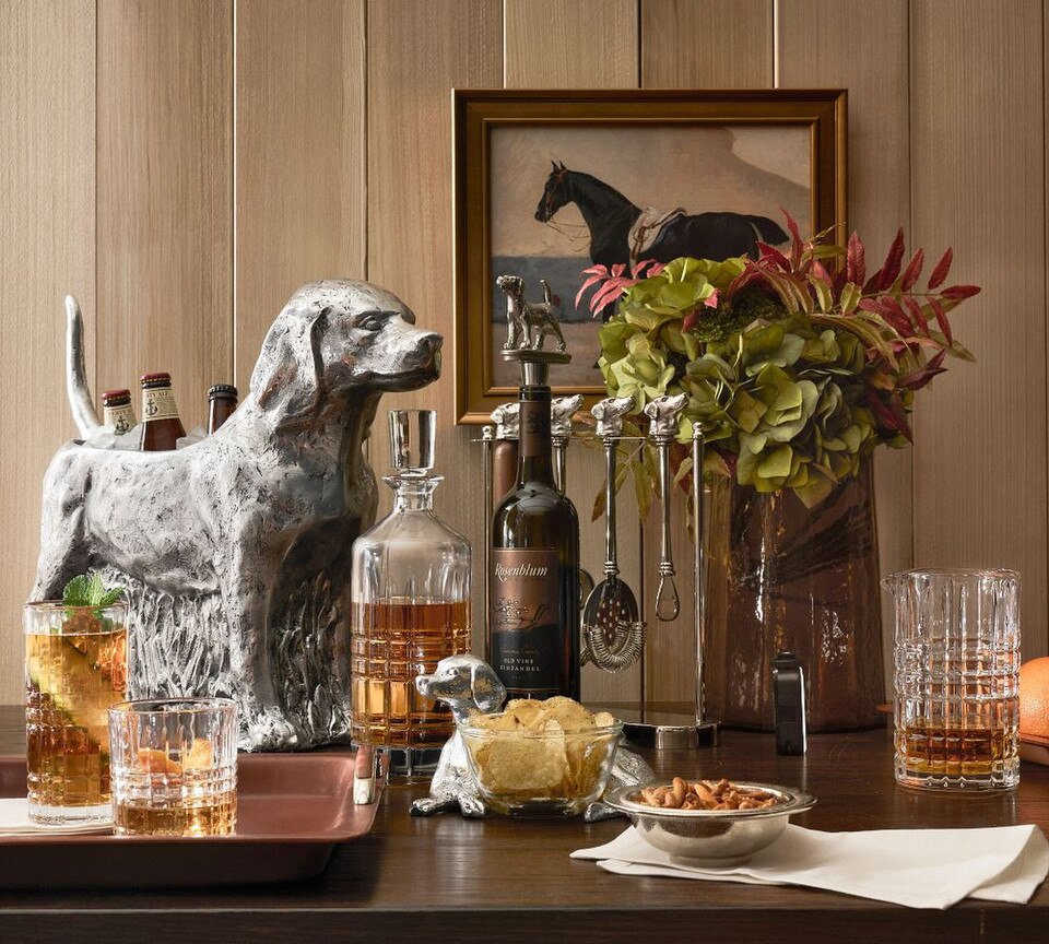 Figural Hound 4-Piece Bar Tools Set | Pottery Barn Australia