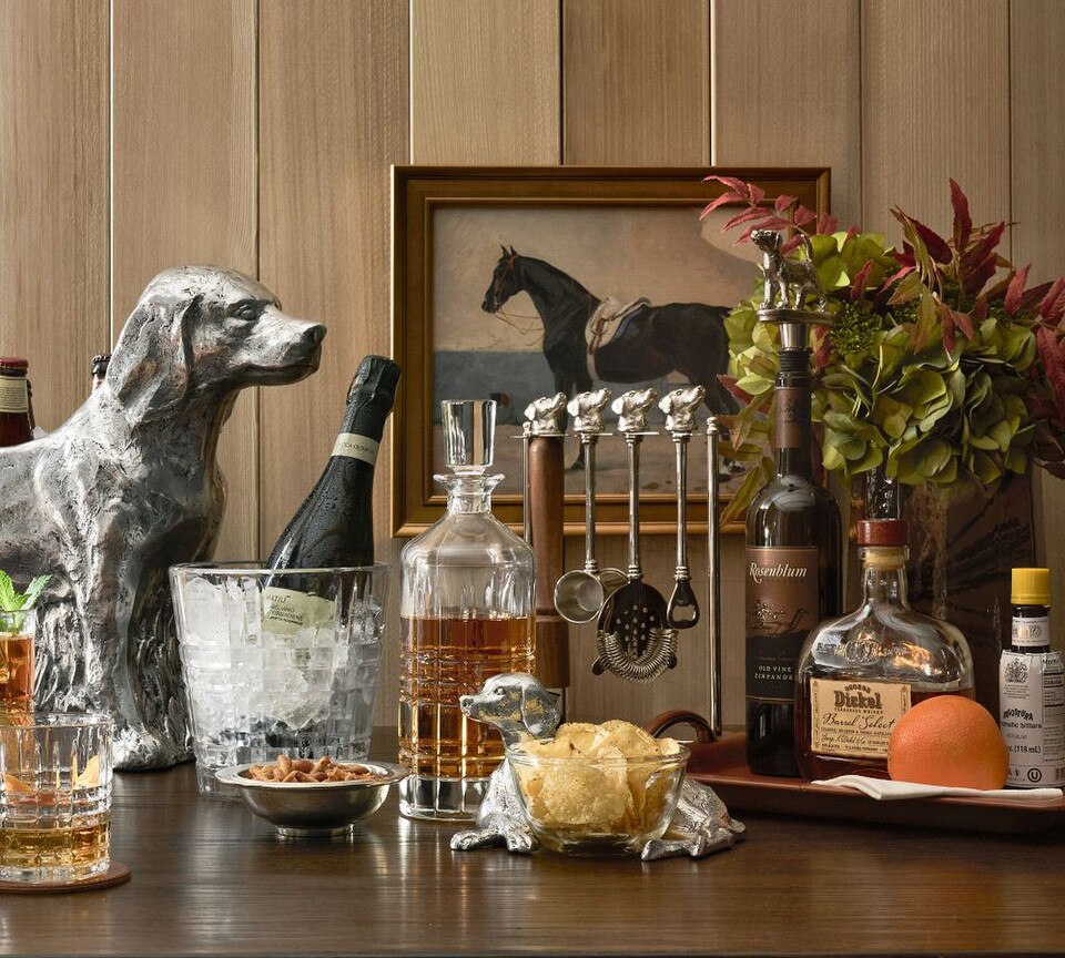 Figural Hound 4-Piece Bar Tools Set | Pottery Barn Australia