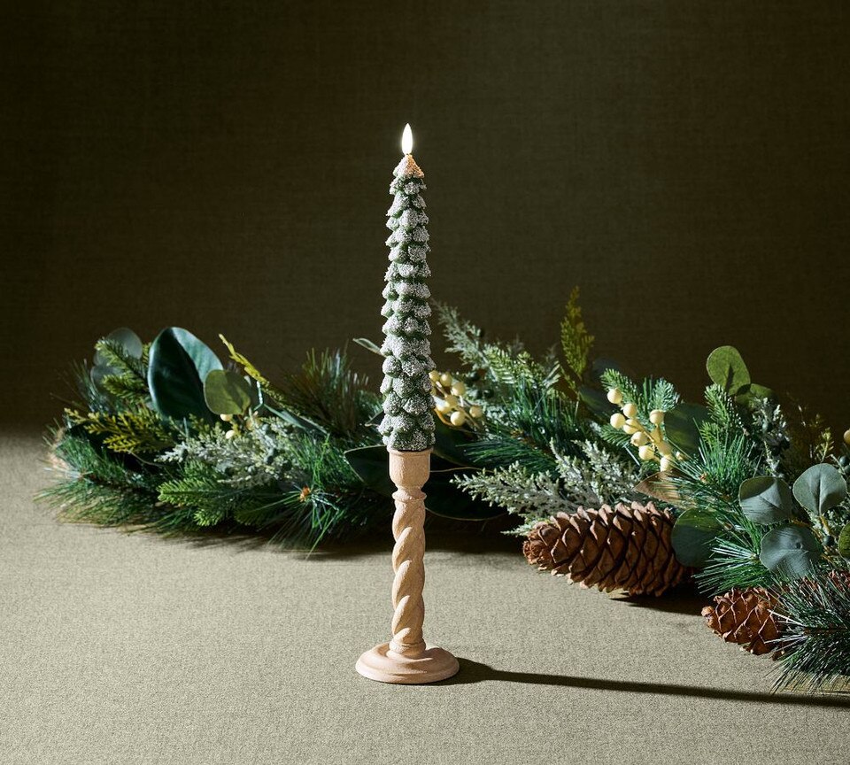 Flameless Tree Taper Candle | Pottery Barn Australia