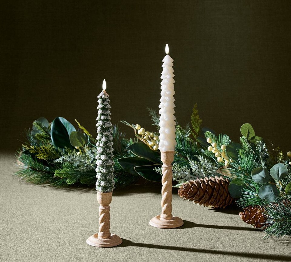 Flameless Tree Taper Candle | Pottery Barn Australia