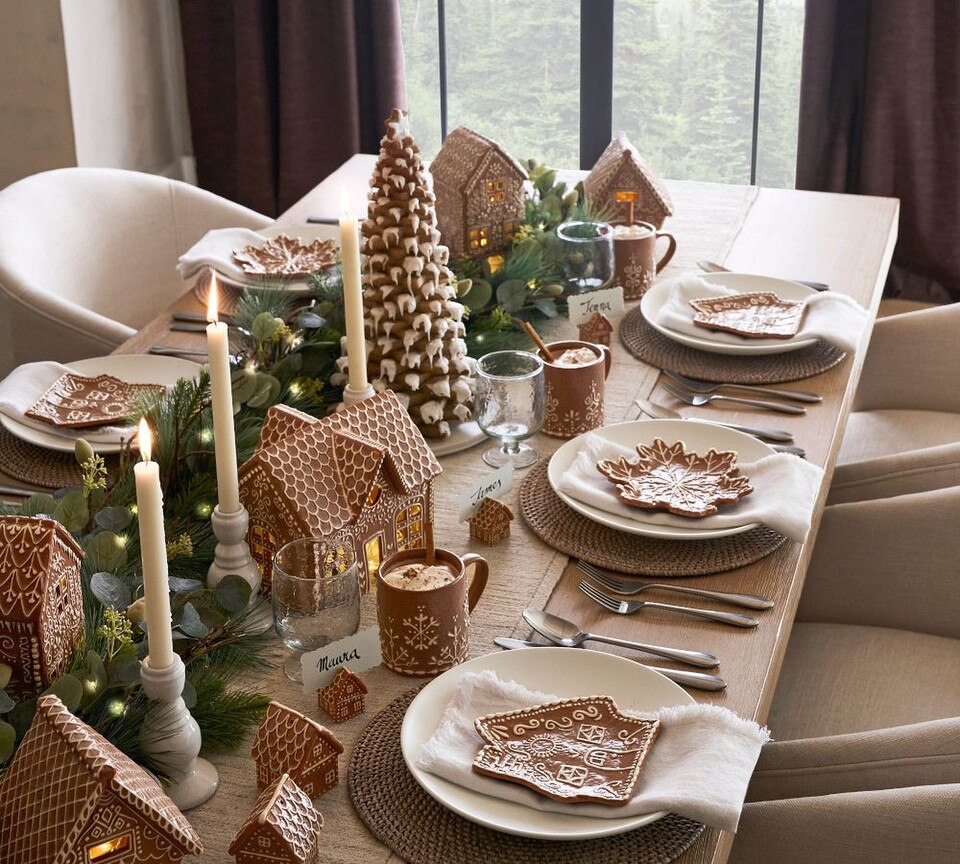 Handcrafted Gingerbread Village Houses