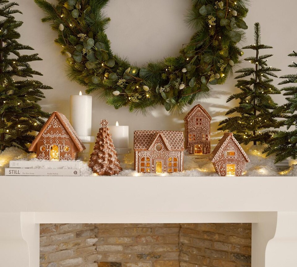 Handcrafted Gingerbread Village Houses