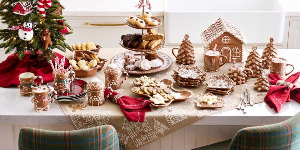 Gingerbread Stoneware Serveware Collection