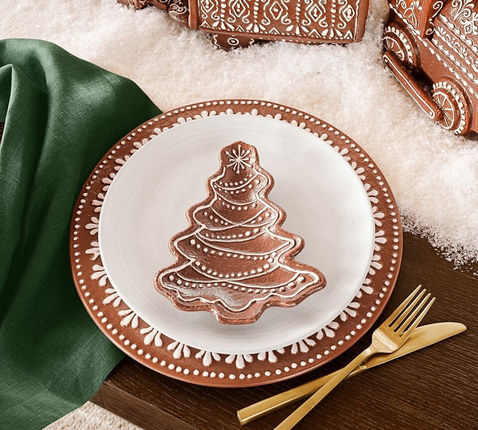 Gingerbread Stoneware Serveware Collection