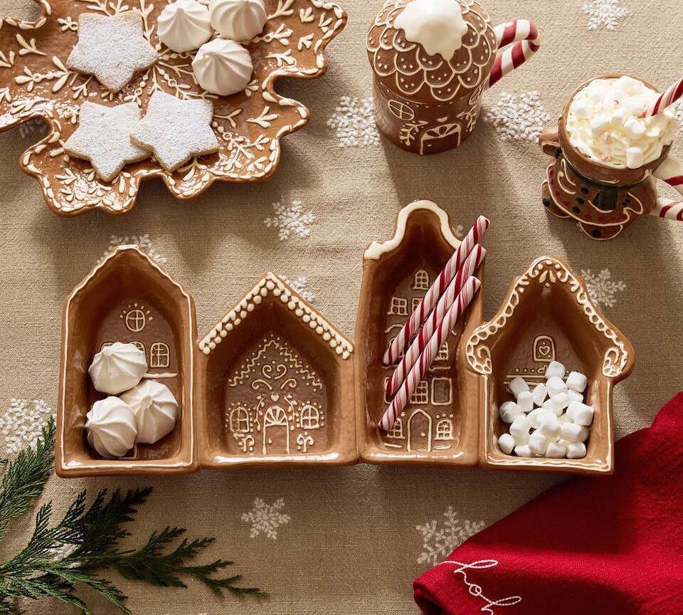 Gingerbread Stoneware Serveware Collection