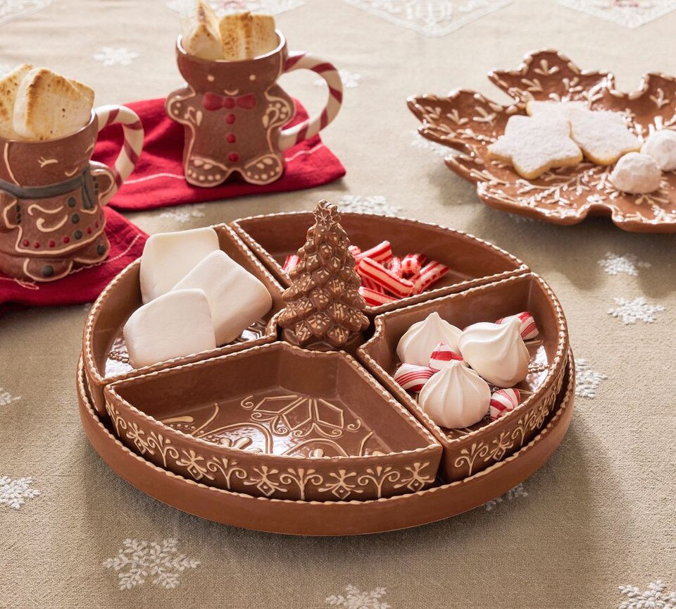 Gingerbread Stoneware Serveware Collection