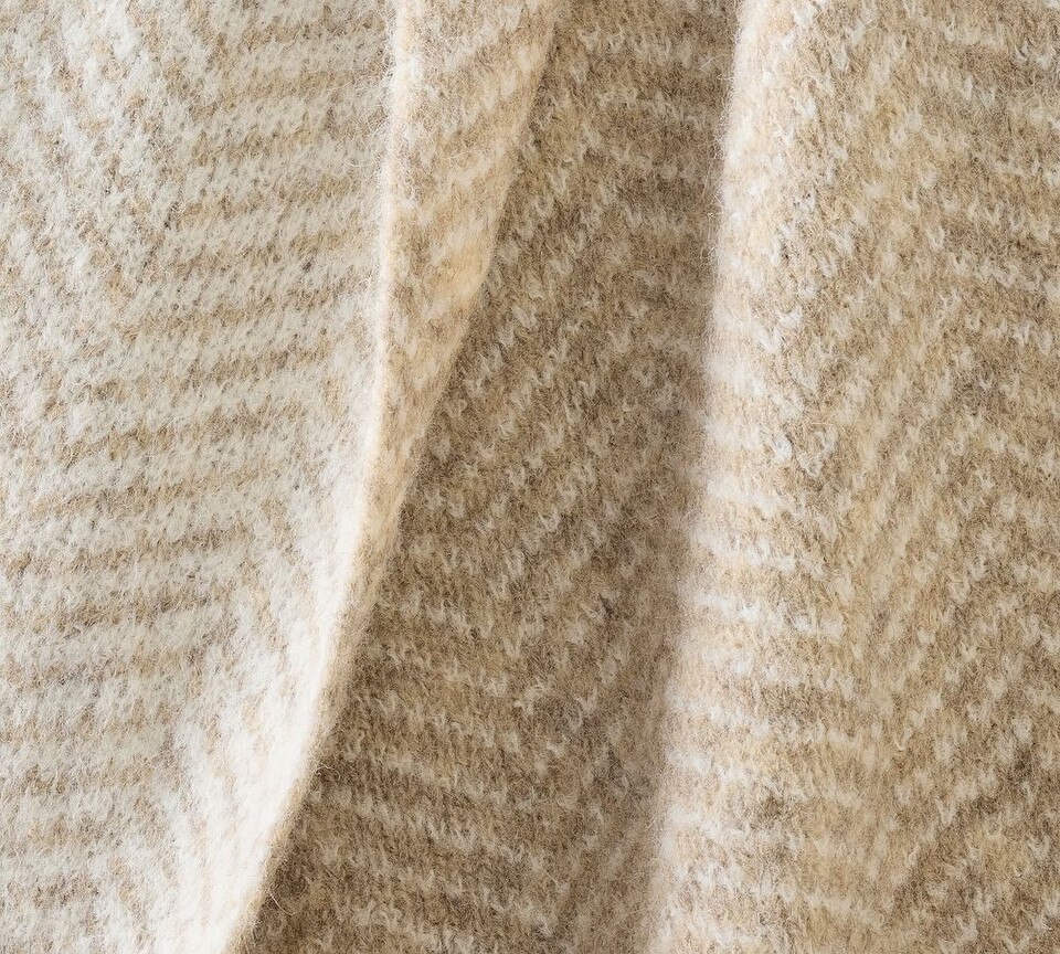 Herringbone Contrast Throw | Pottery Barn Australia