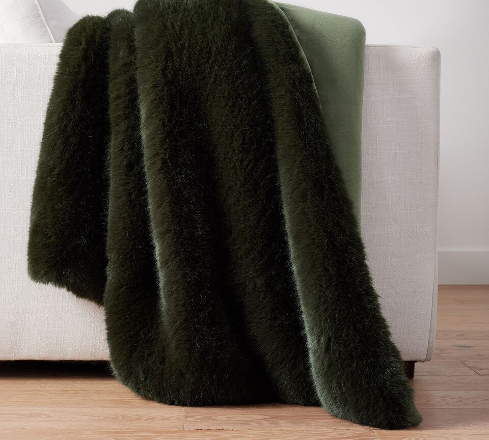 Faux Fur Mink Throw | Pottery Barn Australia