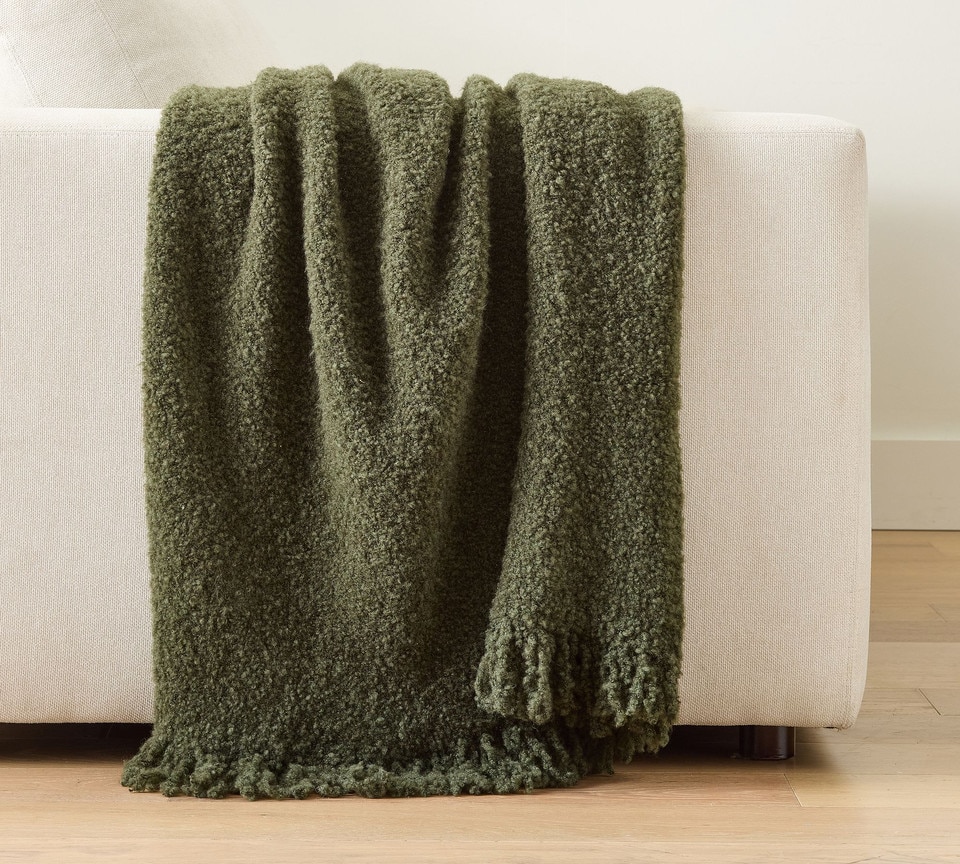 Boucle Knit Throw | Pottery Barn Australia
