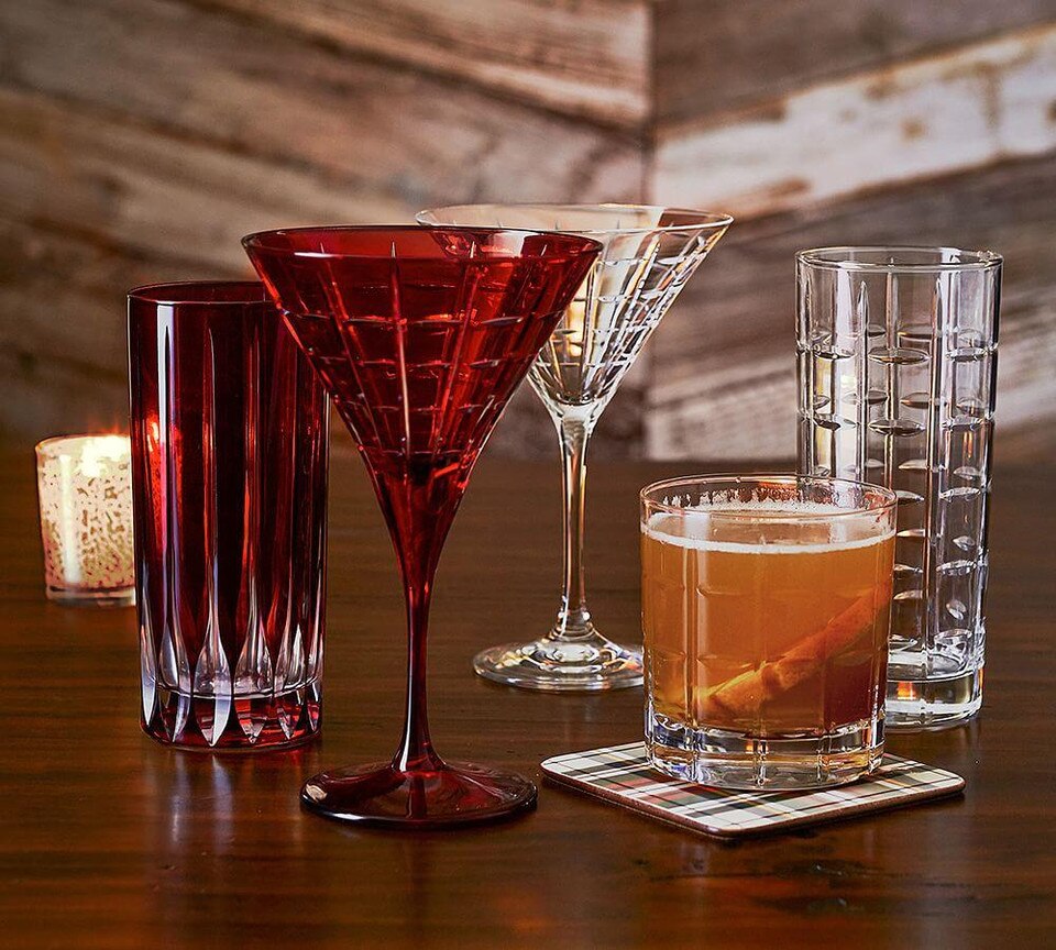 Library Hand-Cut Double Old-Fashioned Glass | Pottery Barn Australia