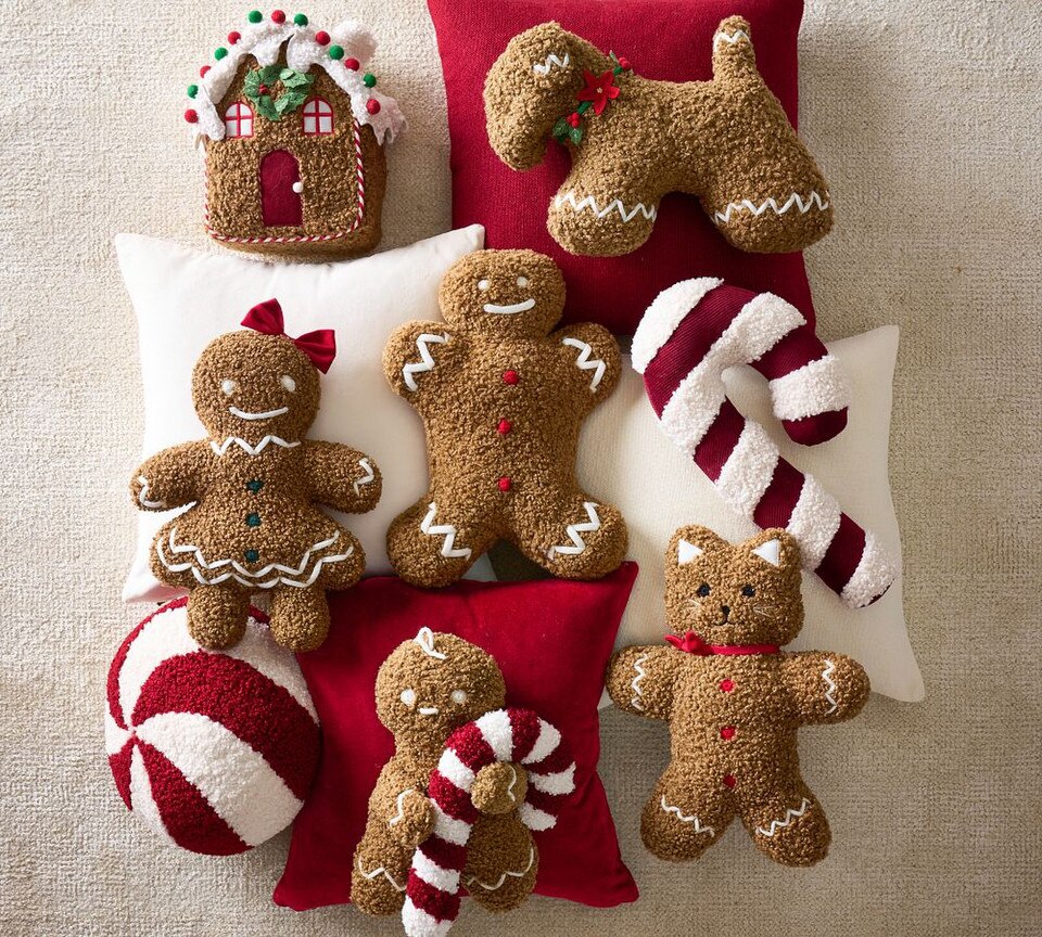 Little Spice Gingerbread Shaped Cushion | Pottery Barn Australia