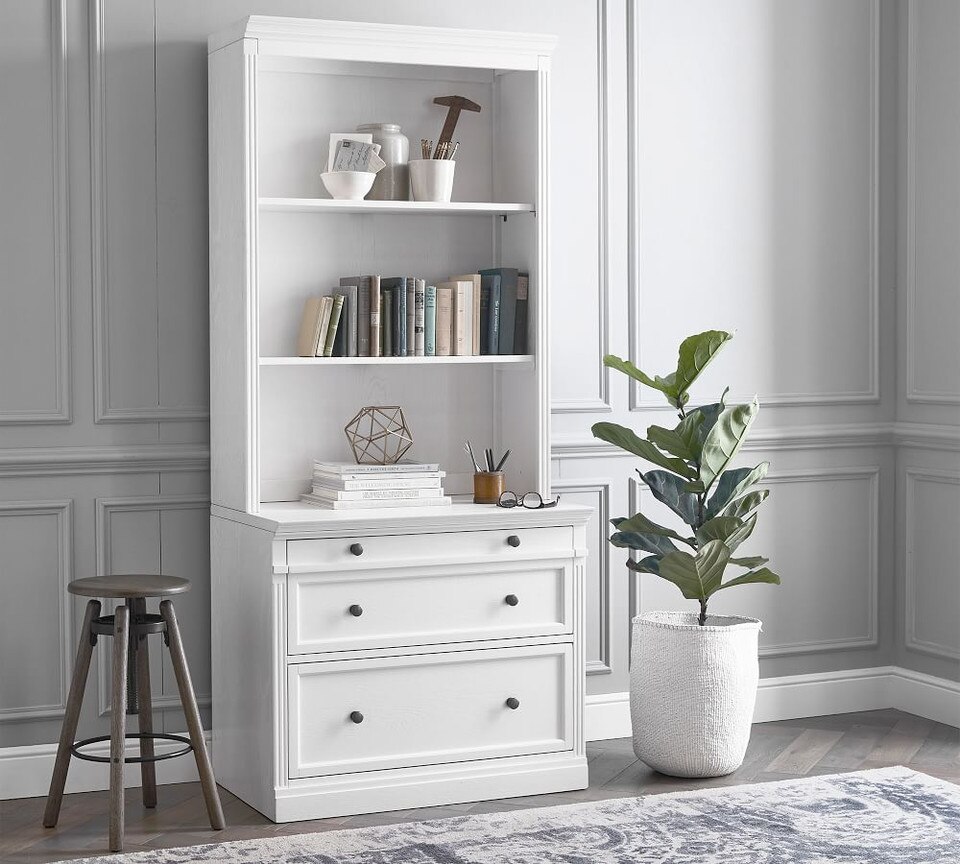 Livingston Lateral File Bookcase - Pottery Barn Australia