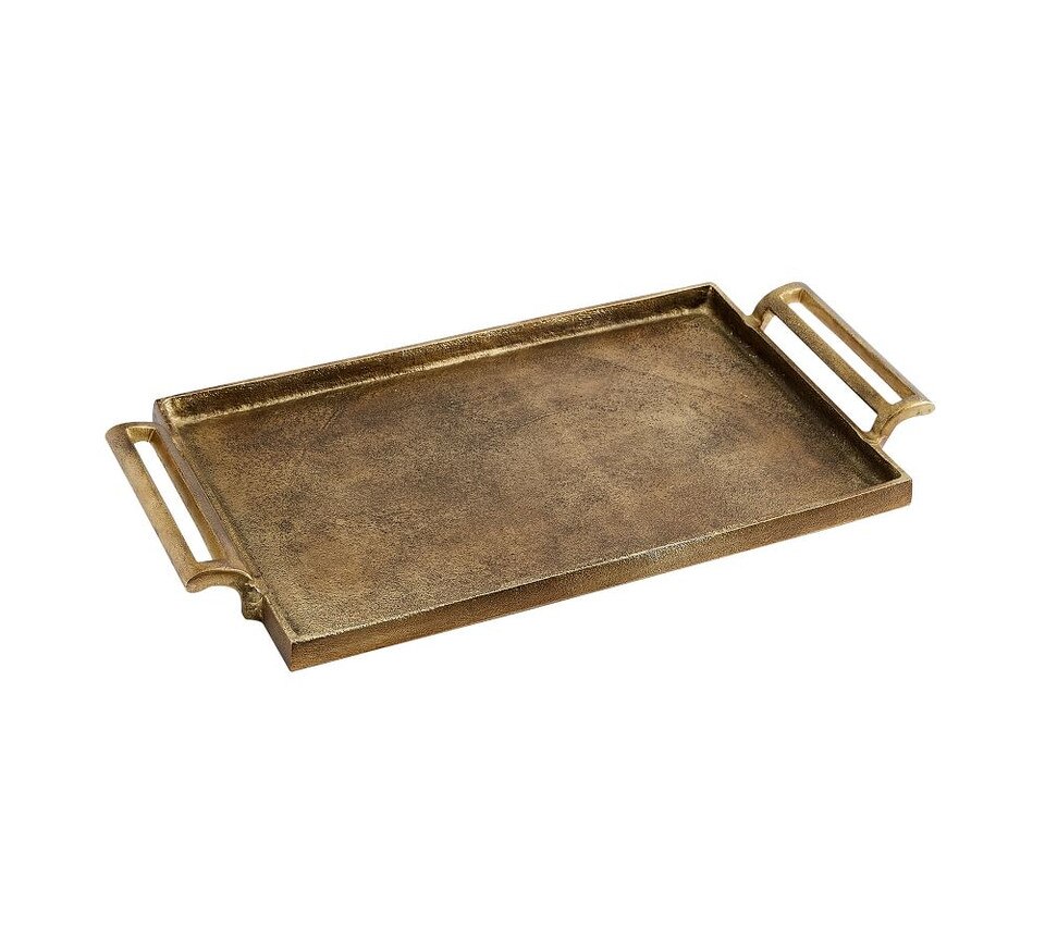 Antiqued Metal Decorative Tray - Pottery Barn Australia
