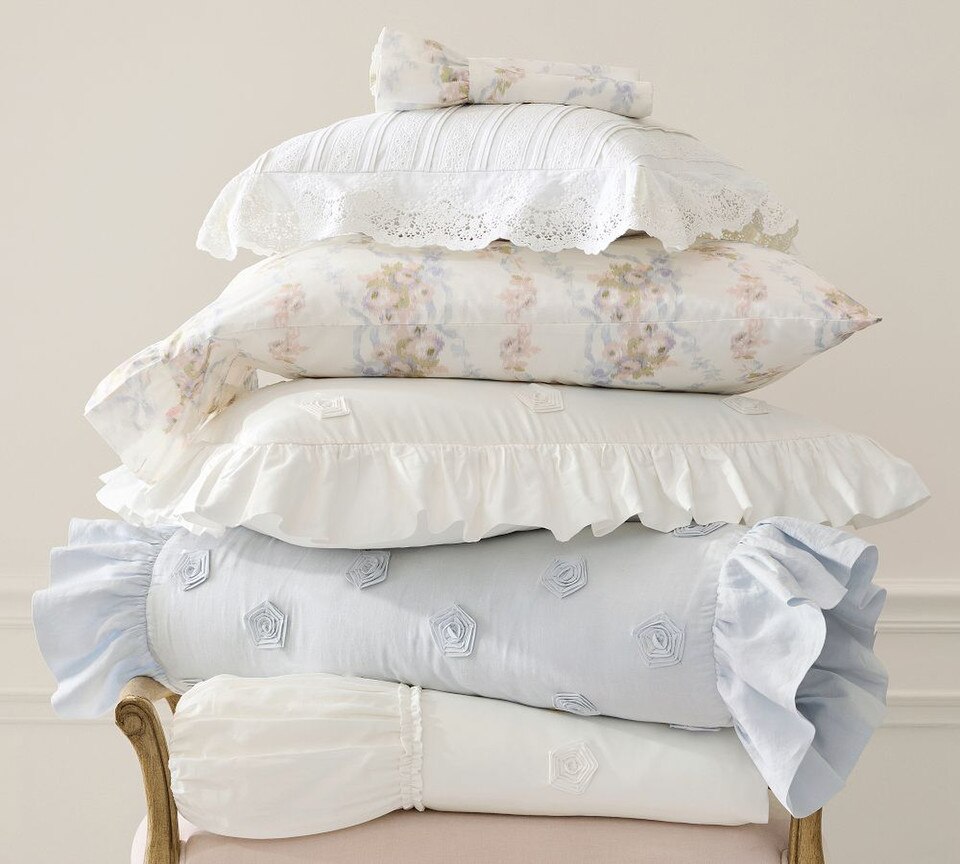 LoveShackFancy Manorbrooke Bouquet Printed Pillowcases - Set of 2 ...