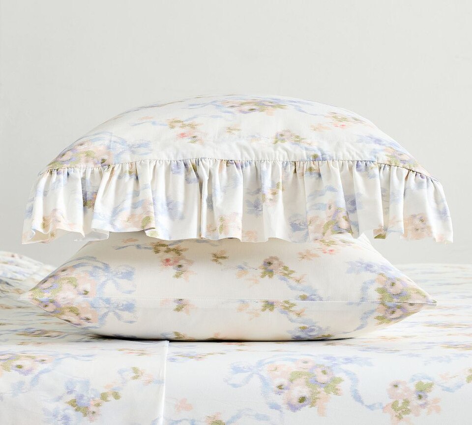 LoveShackFancy Manorbrooke Bouquet Printed Pillowcases - Set of 2 ...