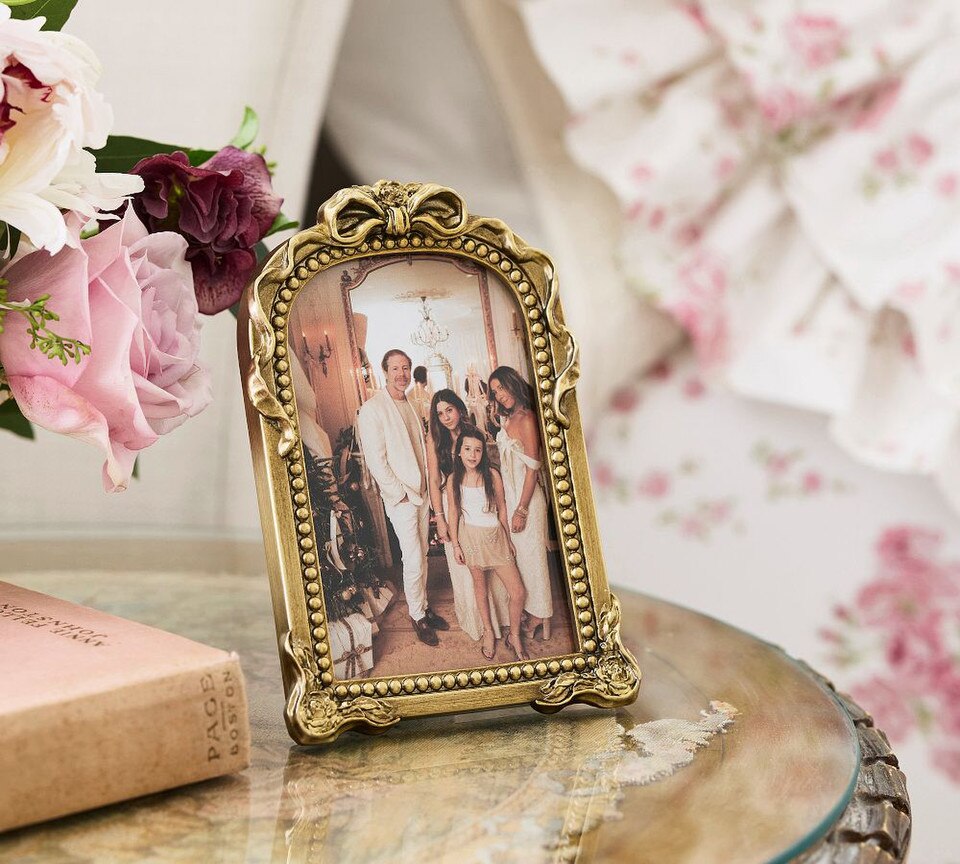 LoveShackFancy Gold Bow Frame | Pottery Barn Australia